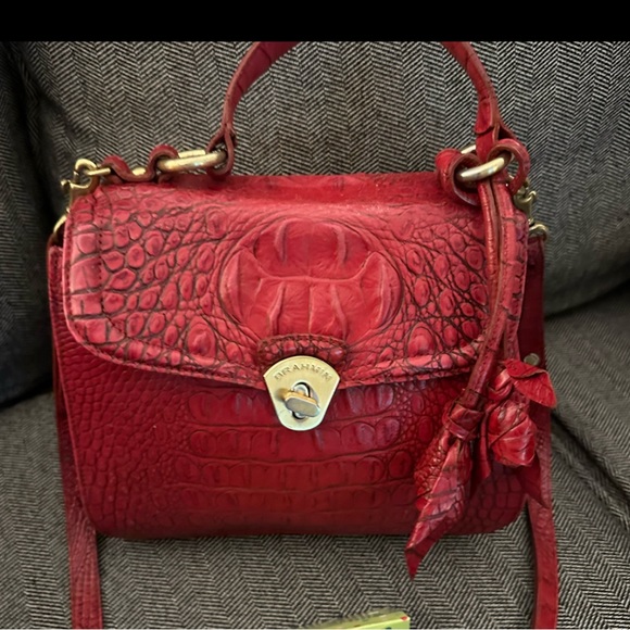 Brahmin | Bags | Vintage Brahmin Vittoro Bag In Ruby | Poshmark